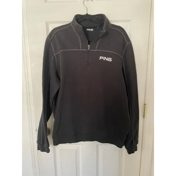 Ping | Shirts | Ping Golf Mens Black 4 Zip Pullover Sweatshirt Size L ...